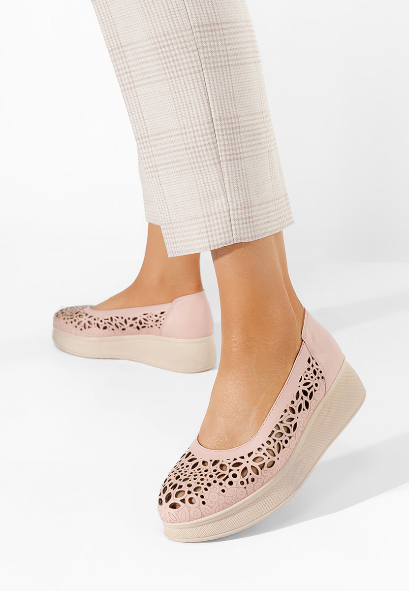 Cipele s platformom Ulna ružičasto Zapatos